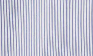 D.RT Oversize Pinstripe Short Sleeve Button-up Oxford Shirt