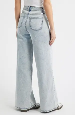 1822 Denim High-rise Wide Leg Jeans