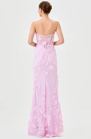BARIANO Teri 3d Floral Gown