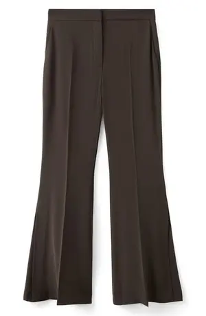 Mango Flowy Slit Flare Trousers