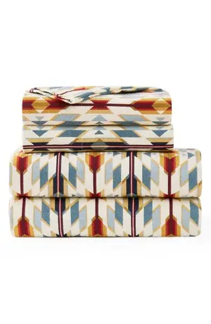 Pendleton Flannel Sheet Set - Tan Multi