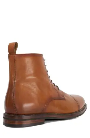 Dune London Matias Lace-up Cap Toe Boots