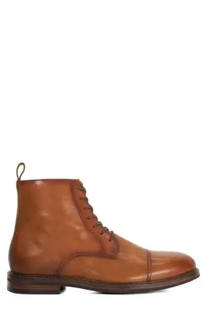 Dune London Matias Lace-up Cap Toe Boots