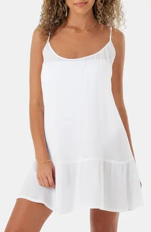 Roxy Summer Fling Mini Cover-up Sundress - White