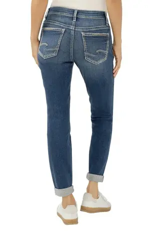 SILVER JEANS CO. Boyfriend Ankle Straight Leg Jeans