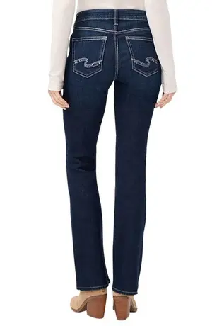 SILVER JEANS CO. Suki Curvy Mid Rise Slim Bootcut Jeans - Eversley