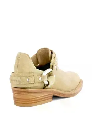 Rabanne Xl Link Biker Ankle Boots - Neutrals