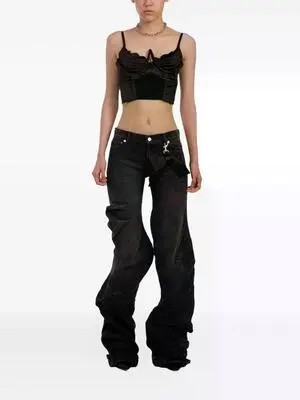 Natasha Zinko Corset Cropped Top