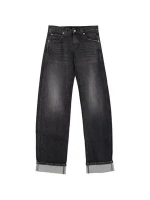 Khaite Cuffed Denim Jeans