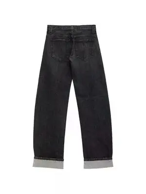 Khaite Cuffed Denim Jeans