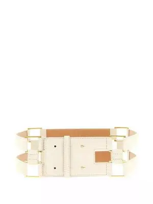Elisabetta Franchi Double-band Belt - Neutrals