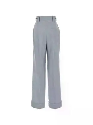Alberta Ferretti Turn-up Hem Trousers