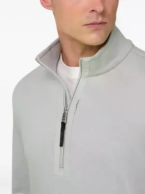 Boggi Milano Half-zip Mock Neck Sweatshirt