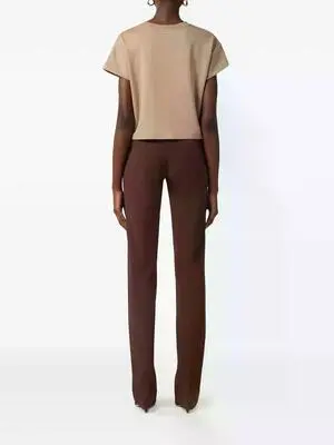 Elisabetta Franchi Lettering-patch T-shirt - Neutrals