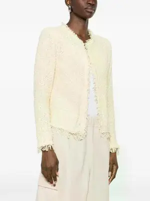 IRO PARIS Shavani Frayed Jacket - Neutrals