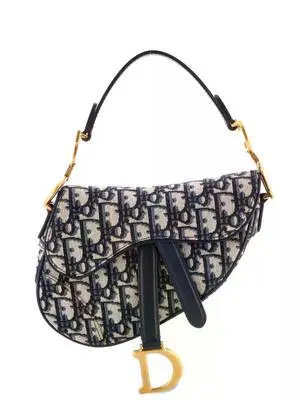 Dior Saddle Handbag Oblique Canvas Mini Shoulder Bag - Blue