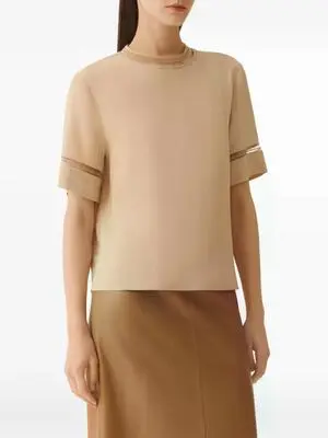 Fabiana Filippi Crepe De Chine Top - Neutrals