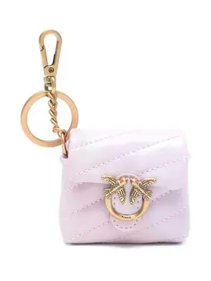 Pinko Bird-embellishment Keyring - Pink