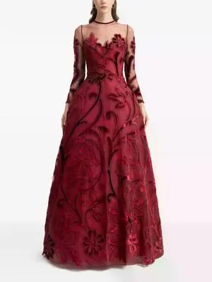 GEMY MAALOUF Embroidered Gown