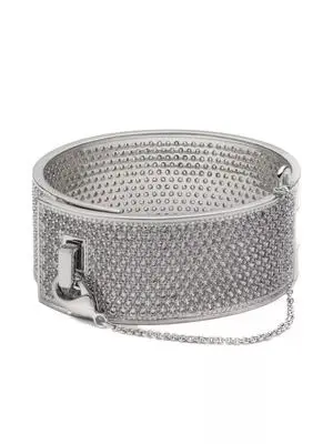 Eddie Borgo Crystal-embellished Cuff Bracelet - Silver