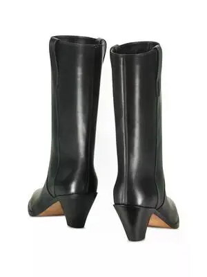 FRANCESCO RUSSO Tapered-heel Leather Boots