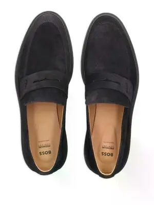 BOSS Penny-strap Loafers - Blue