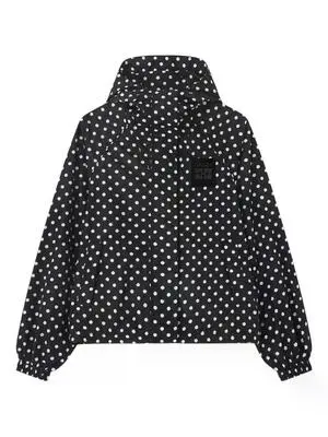 GANNI Polka-dot Hooded Coat