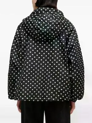 GANNI Polka-dot Hooded Coat