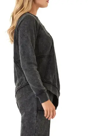 THREADS 4 THOUGHT Ryssa Mineral Wash Asymmetric Sweatshirt