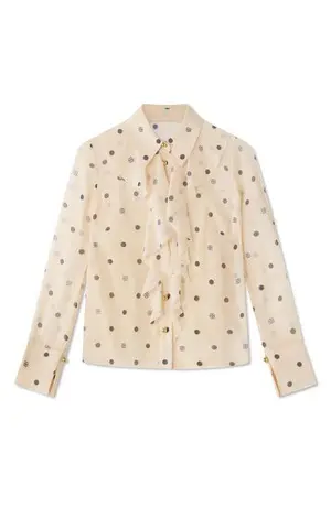 LK BENNETT Hester Printed Georgette Shirt