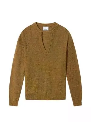 MARANT Arnold V-neck Top - Brown