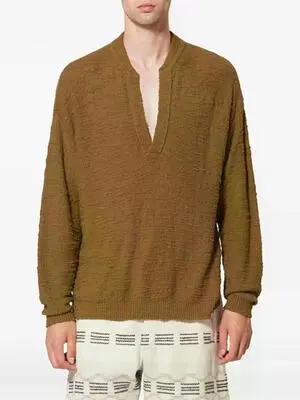 MARANT Arnold V-neck Top - Brown