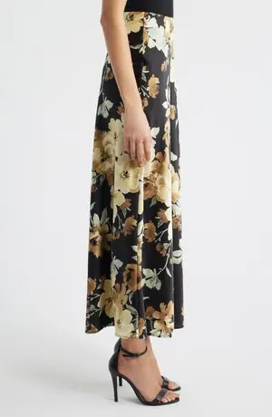 Anne Klein Floral Print Maxi Skirt