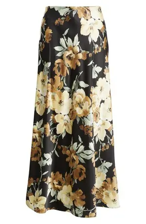 Anne Klein Floral Print Maxi Skirt