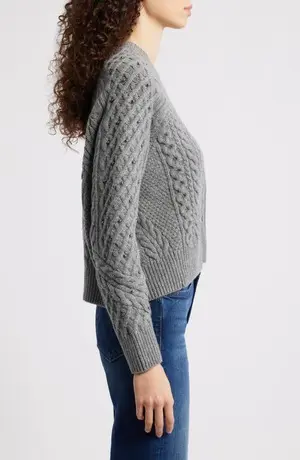 Rag & Bone Liz Beaded Crewneck Wool Sweater