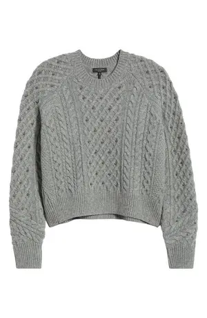 Rag & Bone Liz Beaded Crewneck Wool Sweater