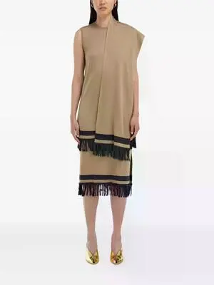 FERRAGAMO Scarf Fringed Top