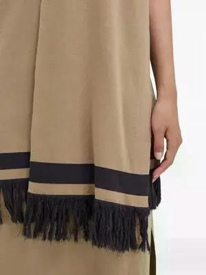 FERRAGAMO Scarf Fringed Top