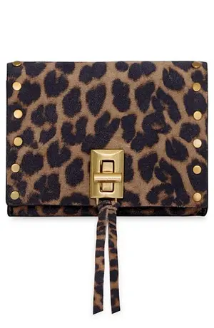 Rebecca Minkoff Darren Metro Leather Wallet - Leopard
