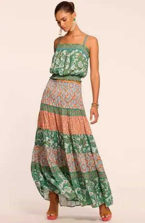 Ramy Brook Printed Maxi Skirt
