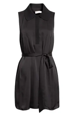 Ramy Brook Lina Sleeveless Belted Minidress - Black