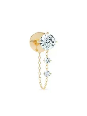 LOEV Diamond Chain-link Stud Earring - Gold
