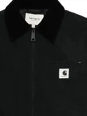 Carhartt Work In Progress Newkirk Summer Jacket With Velvet Collar - Black