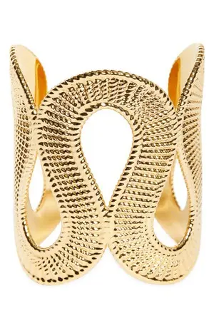 Carolina Herrera Geometric Cuff Bracelet - Gold