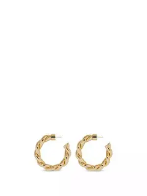 JENNIFER FISHER 14k Yellow Lilly Twisted Hoop Earrings - Gold