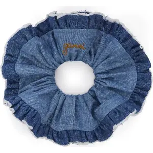 GANNI Lightweight Denim Scrunchie - Tint Wash