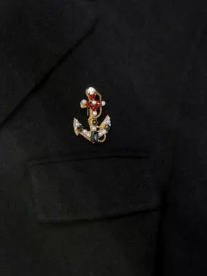 Thom Browne Anchor-motif Brooch