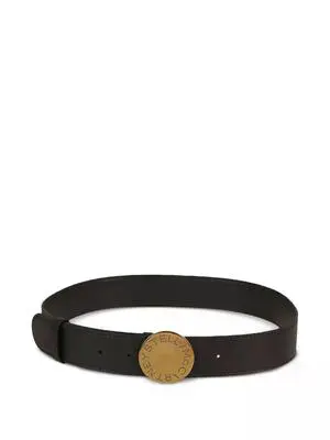 Stella McCartney Perforated-plaque Belt - Black