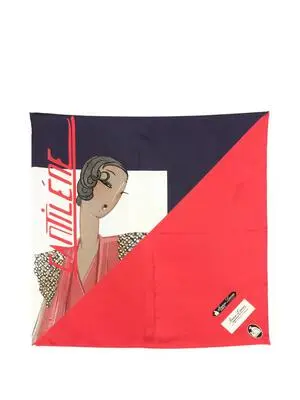 LANVIN Graphic-print Scarf - Red