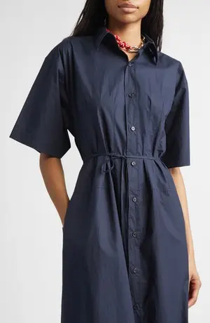 Plan C Oversized Cotton Shirtdress